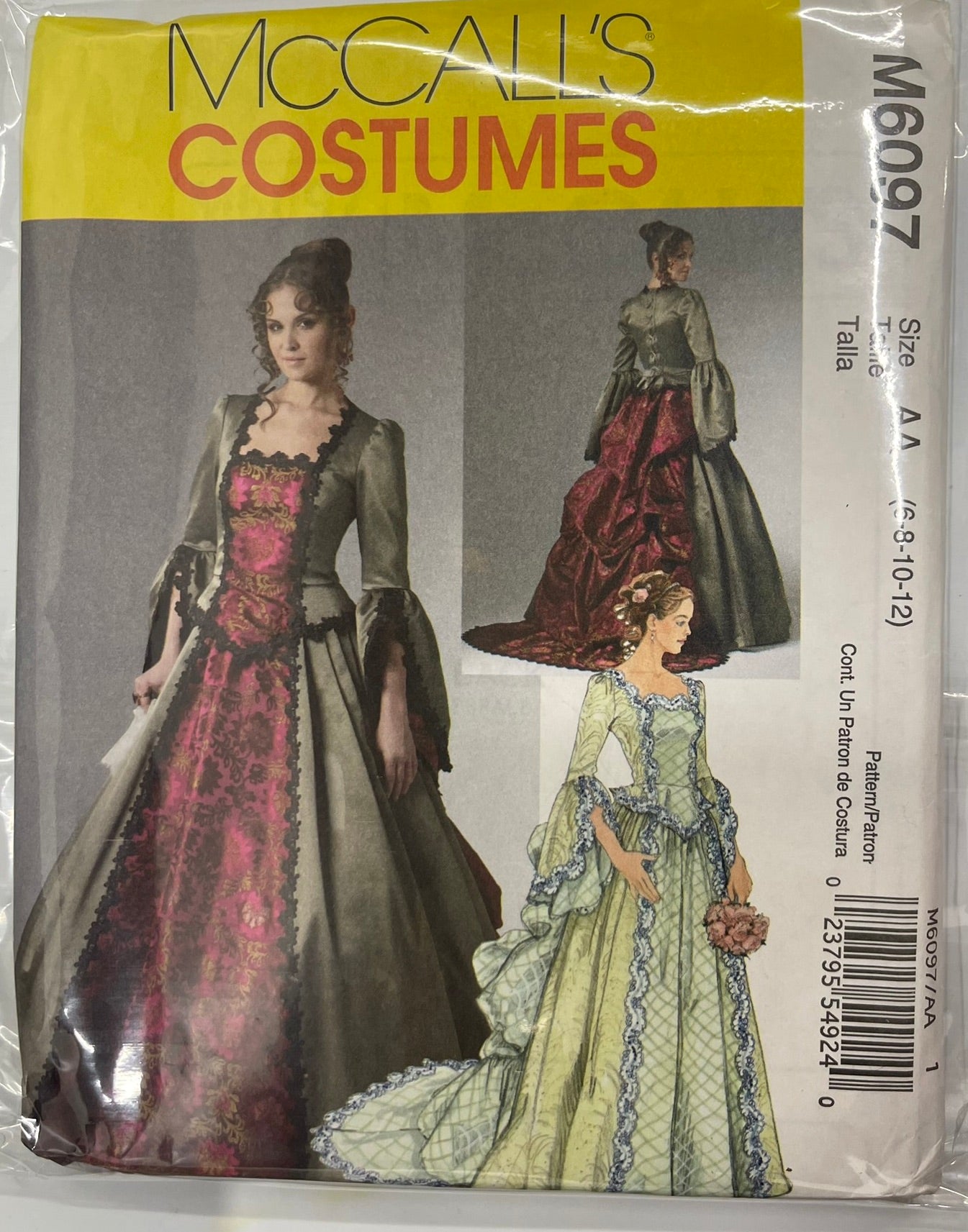 McCalls Pattern #M6097 Size AA (6-8-10-12) – Ersula's History Shop