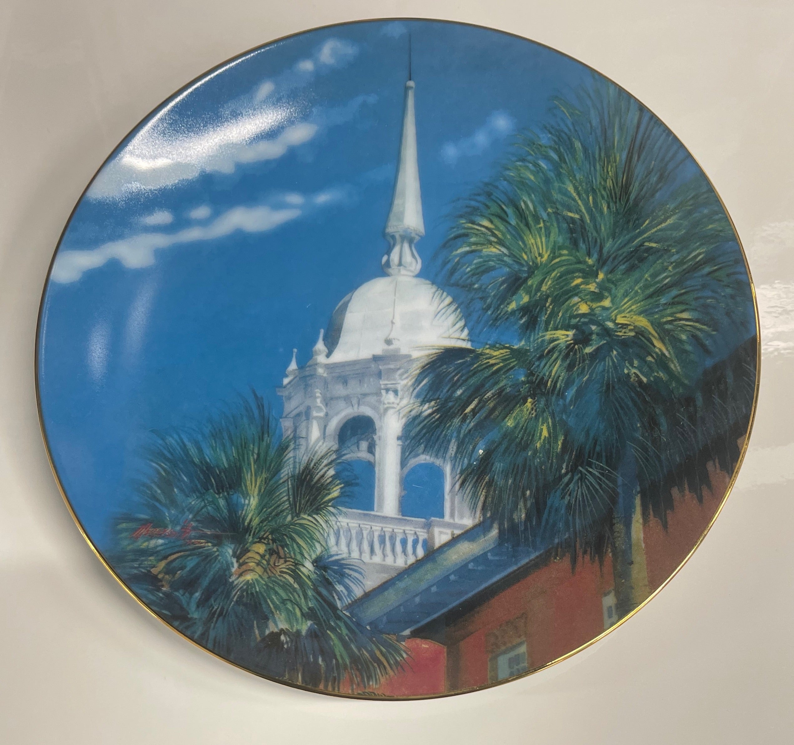 Stetson University 7 inch Plate - 12 - The Cupola - Elizabeth Hall (P0 ...